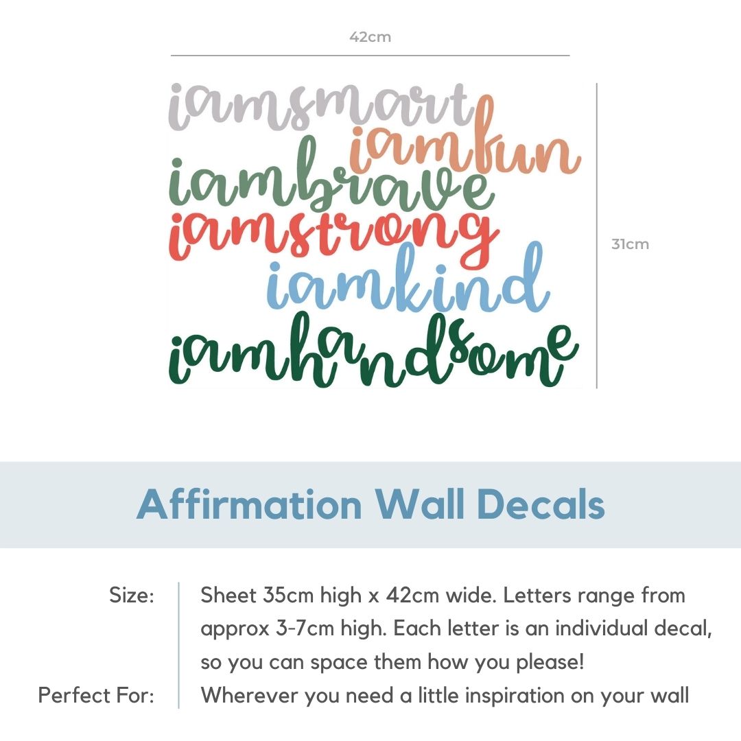 Affirmation Wall Decals - Value Pack – Little Rae Prints