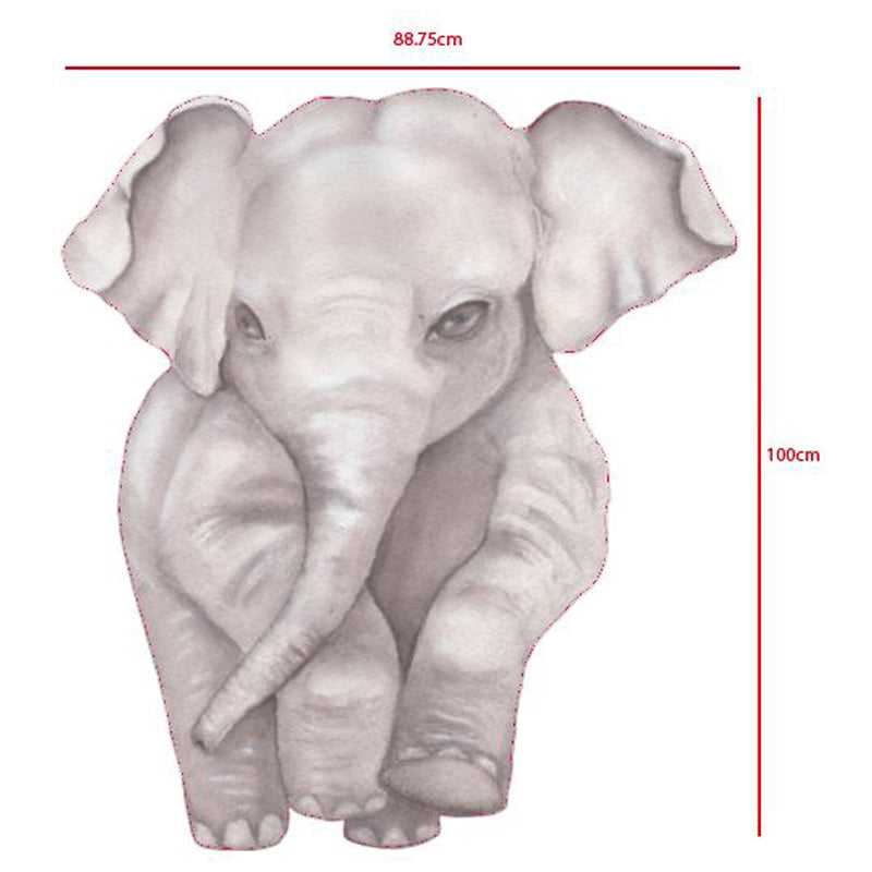front facing elephant drawing