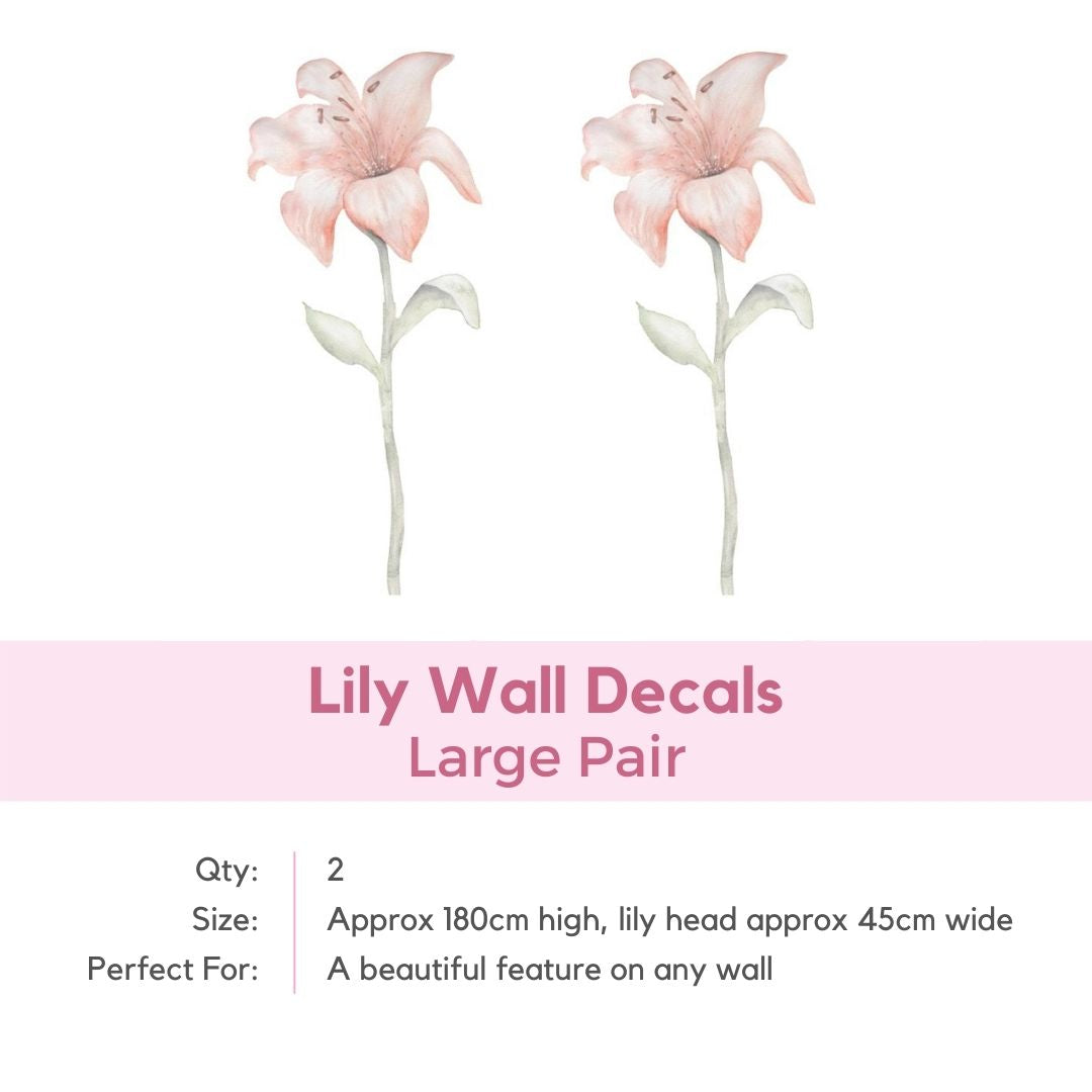 Lily Wall Decal LILY FLOWER Vinyl Decal Sticker Car Truck Window Wall