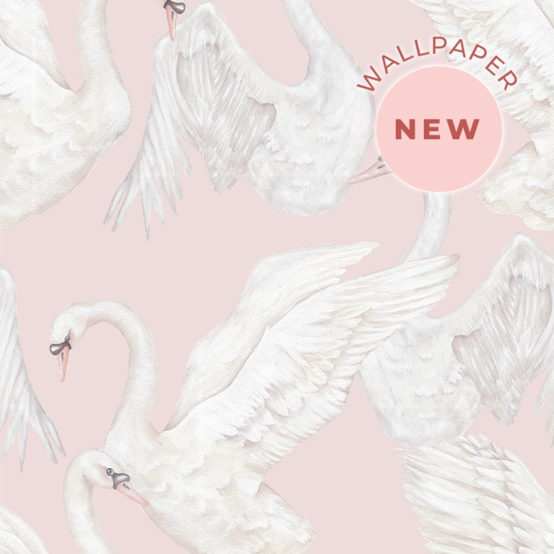 Swan Wallpaper – Little Rae Prints