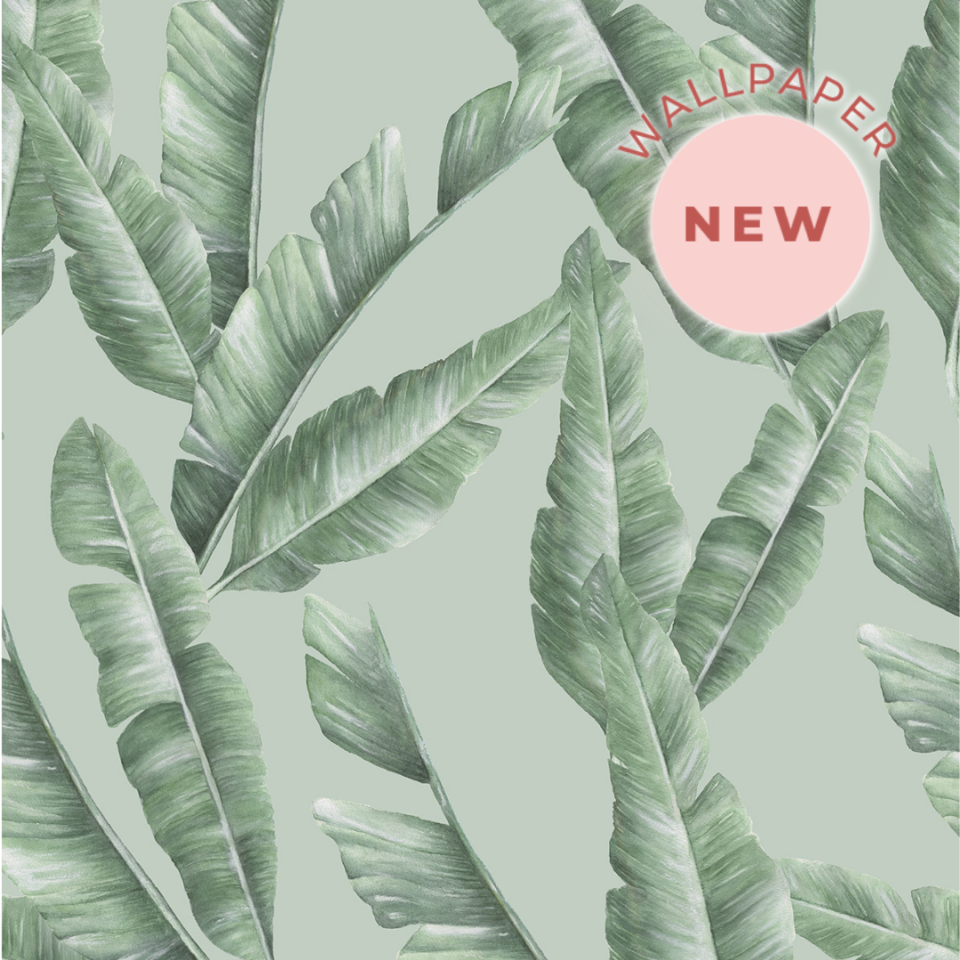Tropical Leaves Wallpaper – Little Rae Prints